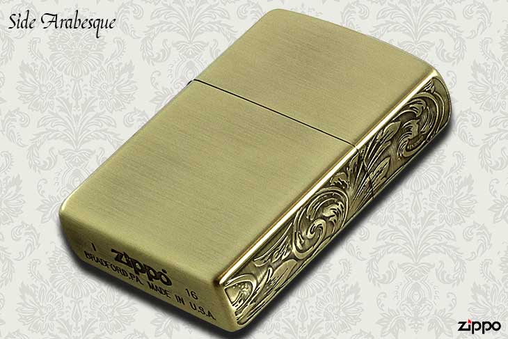 Zippo ジッポー Side Arabesque サイドアラベスク 205-SIDEARB メール便可｜Zippo専門店フラミンゴ：本店
