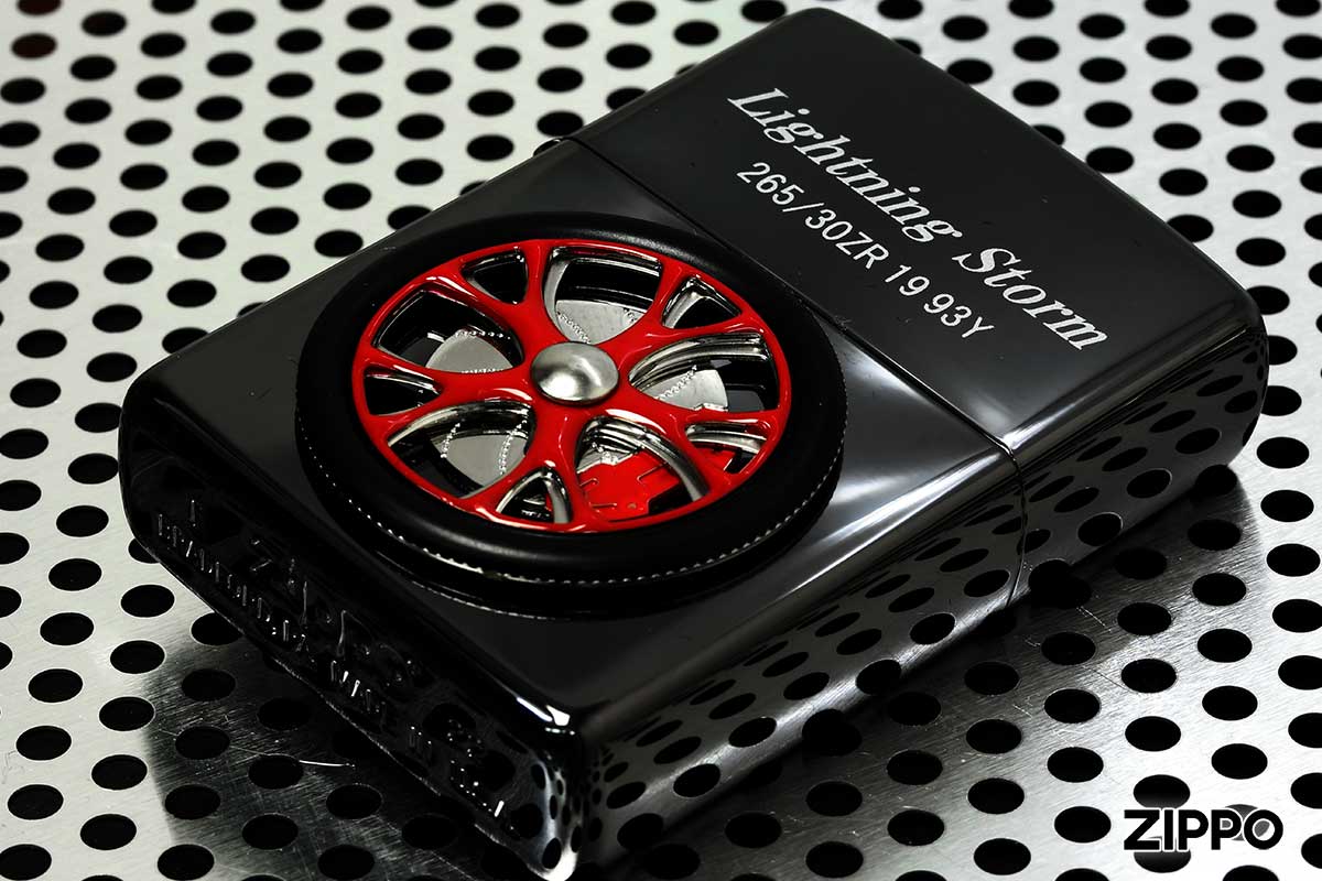 Zippo ジッポー ホイール メタル タイヤ スピニングホイール レッド SPINNING WHEELトリックジッポー ZTR-RED ...